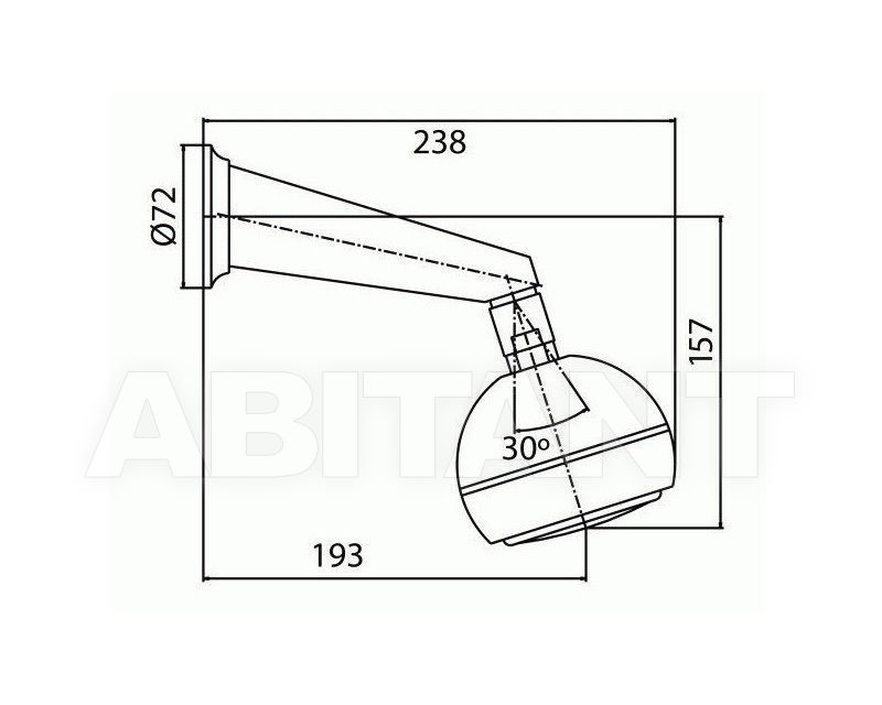 Wall mounted shower head silver Jado L4118AA, : Buy, оrder оnline on ...